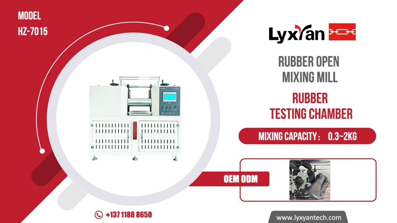 Rubber two roll open mixing mill factory Using steps guidance - YouTube
