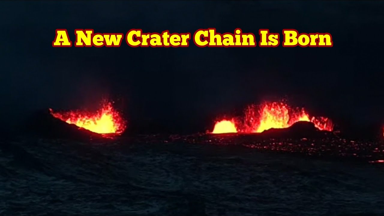 A New Crater Chain Is Born In Iceland Svartsengi Volcanic System ...