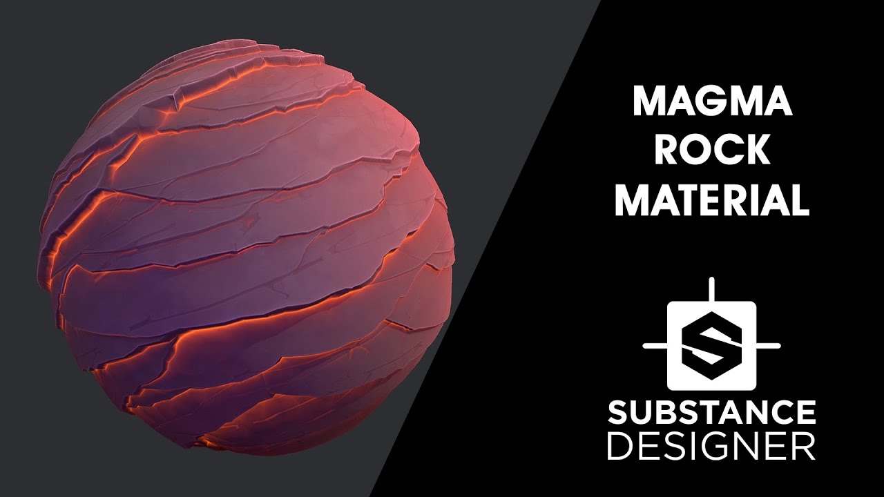 Substance Designer - Magma Rock Material - YouTube