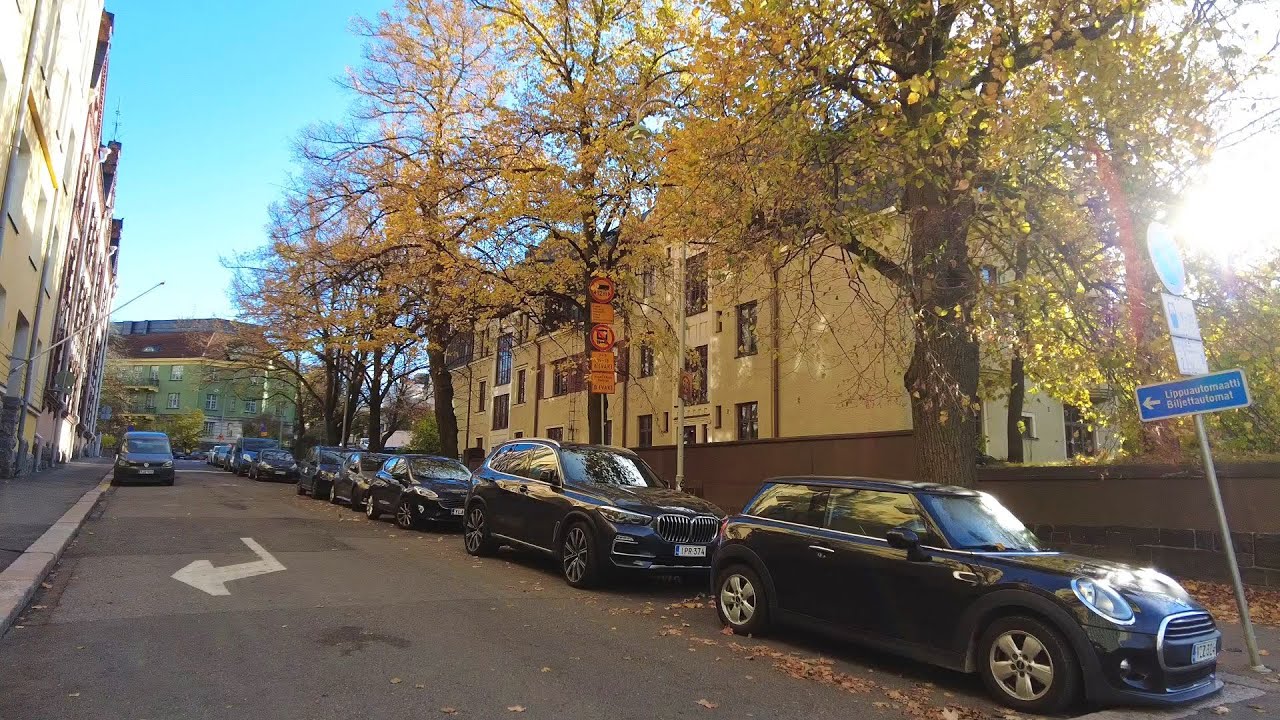 Sunny Autumn Walk in Southern Helsinki Oct 2022 - YouTube