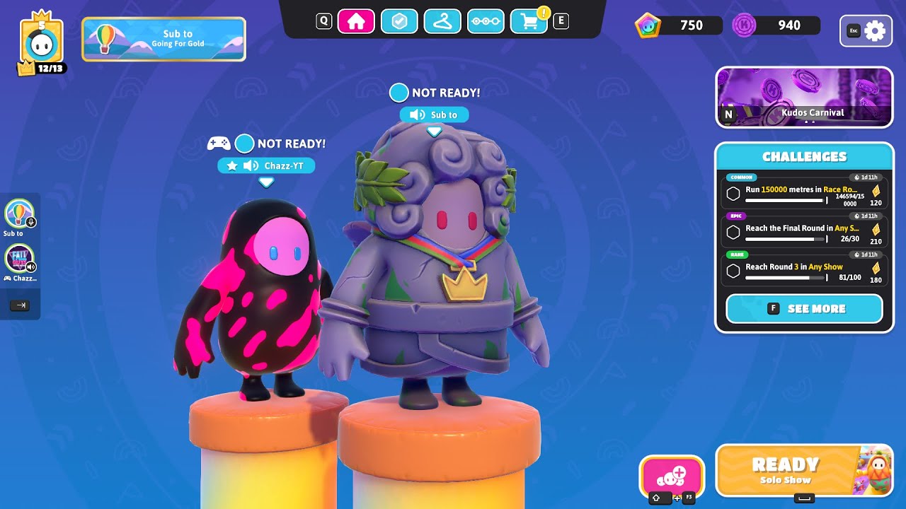 Playing fall guys now and fortnite later - YouTube