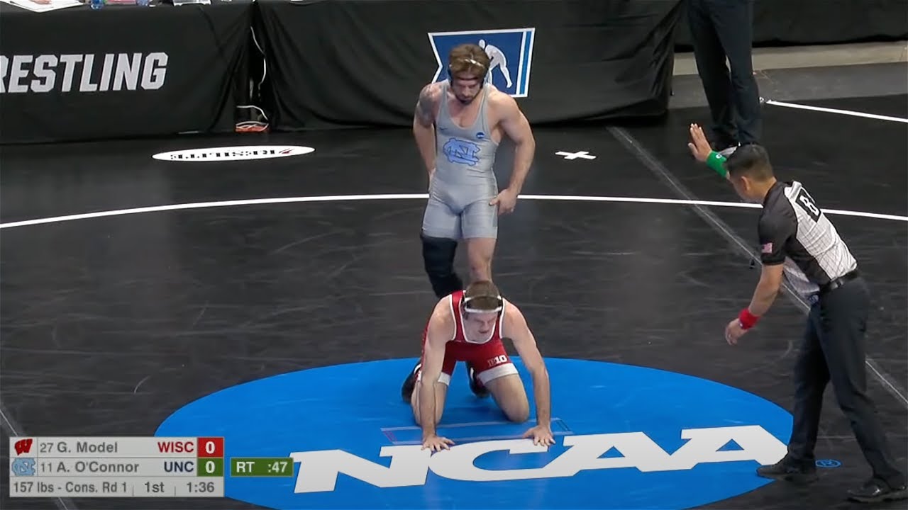 157lbs Austin O'Connor (North Carolina) vs Garrett Model (Wisconsin ...
