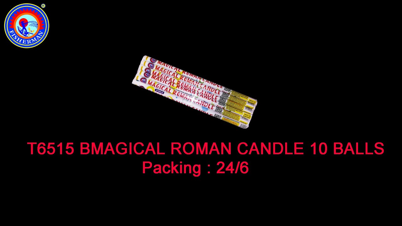 {roman candle} MAGICAL ROMAN CANDLE - 200 GRAM 10 BALLS T6515 From ...