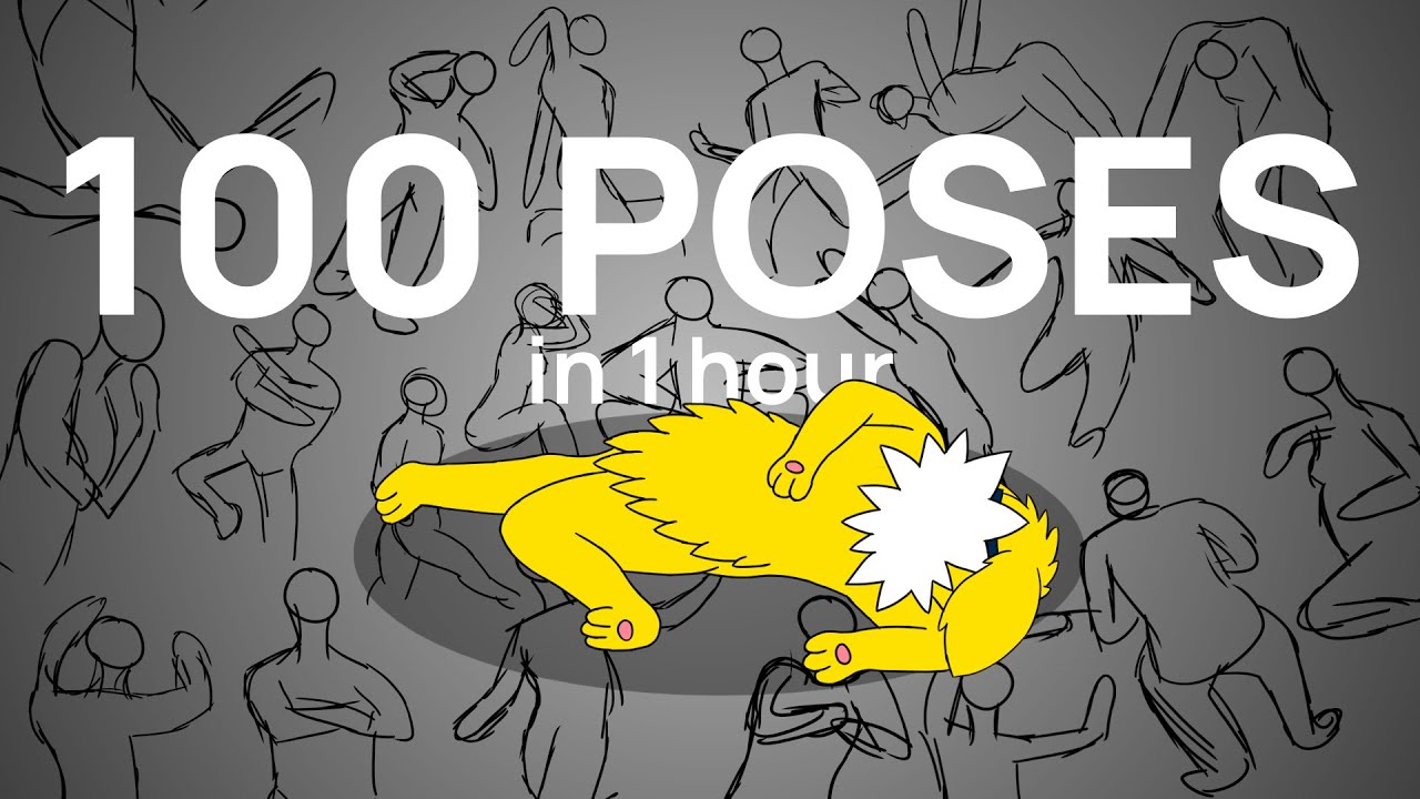 I Drew 100 Poses in 1 Hour... (it was a bad idea) - YouTube