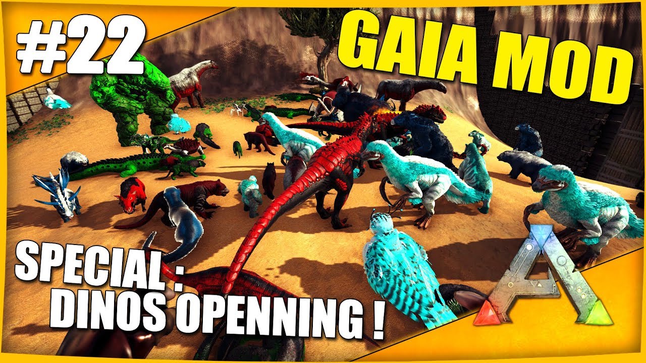 100 DINOS OPENNING ! | ARK GAIA Mod Fr #Ep22 - YouTube