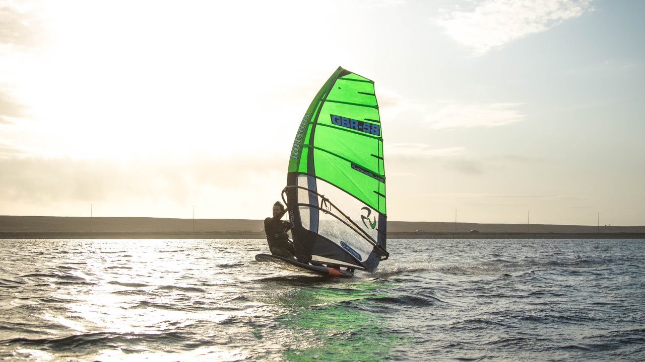 Portland Harbour - windsurfing POV, 122 RRD X-Fire + 7.7m Loftsails ...