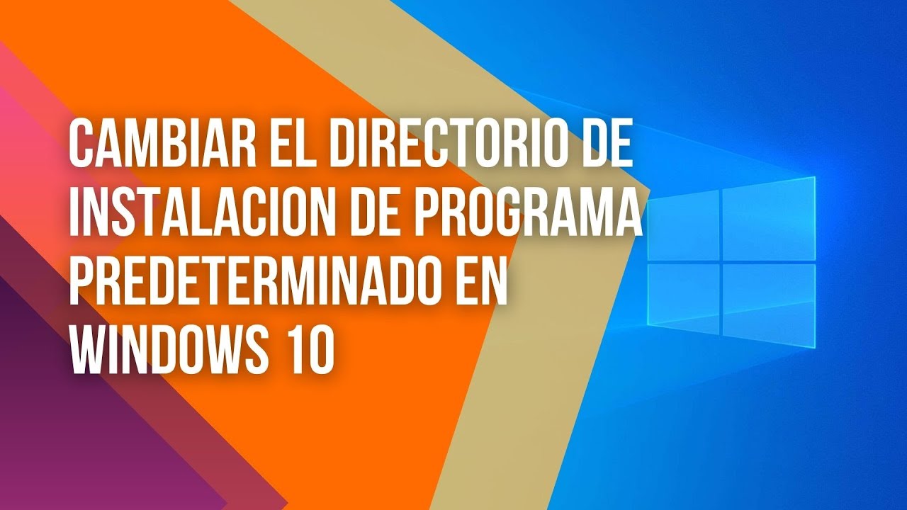 Cambiar el directorio de instalación de programa predeterminado en ...
