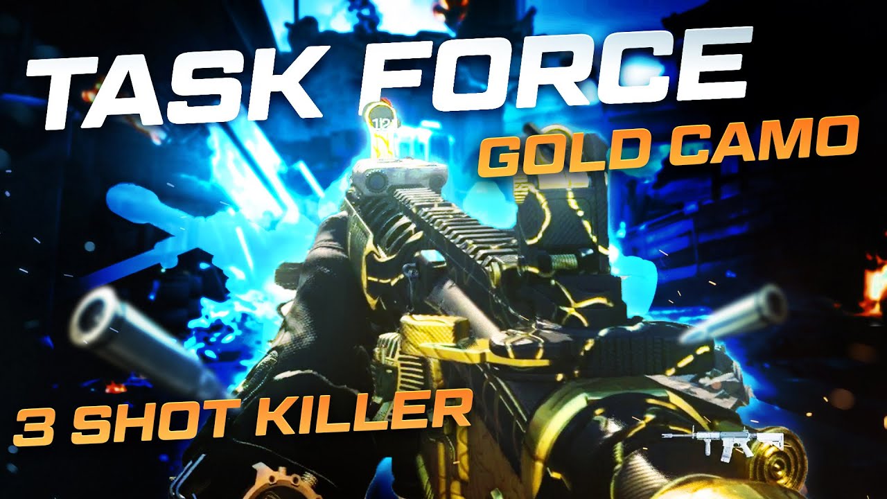 GOLD CAMO TASK FORCE M4A1 is a DEADLY 3 SHOT KILLER! - COD Modern ...