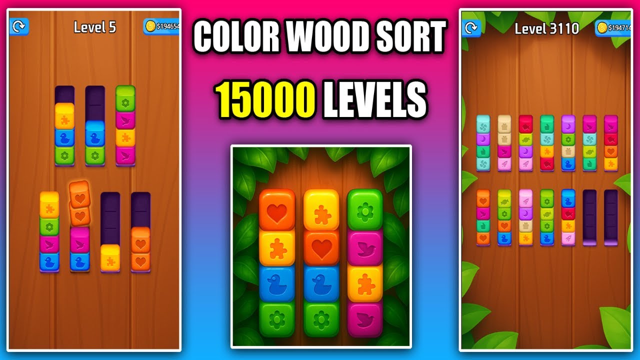 Color Wood Sort Unity Puzzle Game Source Code | Unity Sorting Game ...