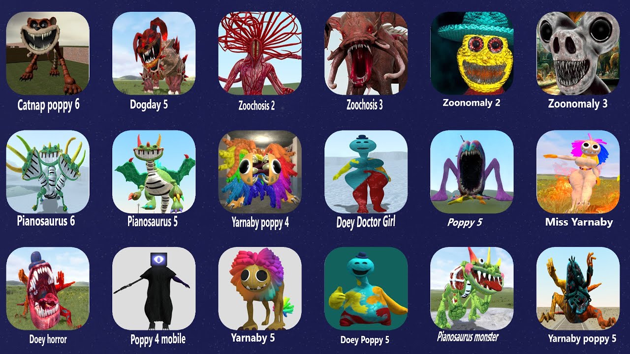 Doey The Doughman 3d, Zoochosis 2, Zoonomaly 2, Pianosaurus Roblox ...