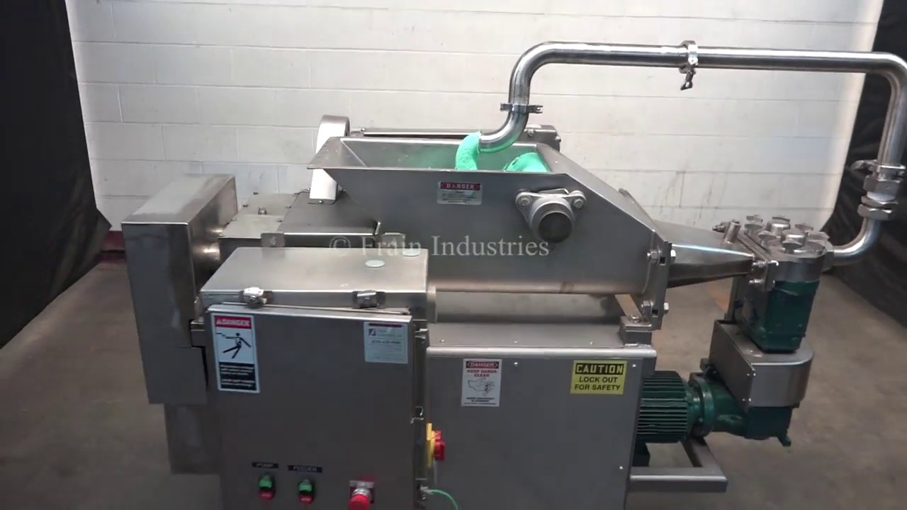 Doering, 1 ft³, stainless steel, twin screw pump feeding system. - YouTube