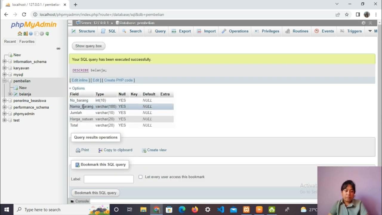 UAS PENGANTAR BASIS DATA || Membuat Database di MySQL - YouTube
