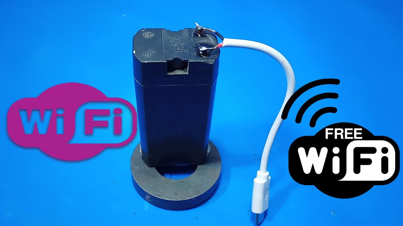 Get 100% Free Internet Using 4 Volt Battery _ How to Get Free Internet ...