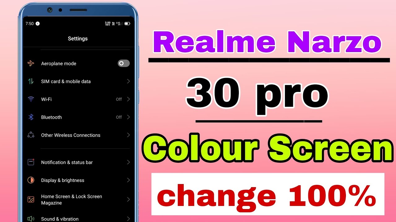 Realme Narzo 30 Pro 5g Ka Screen Colour Kaise Change Kare How To realme-narzo-30-pro-5g-ka-screen-colour-kaise-change-kare-how-to