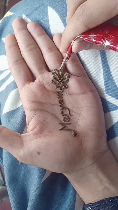 maryam name mehndi // henna maryam mehndi designs - YouTube