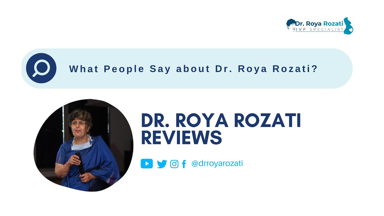 "First Infertility Doctor in Hyderabad Like Mother" | Dr. Roya Rozati ...