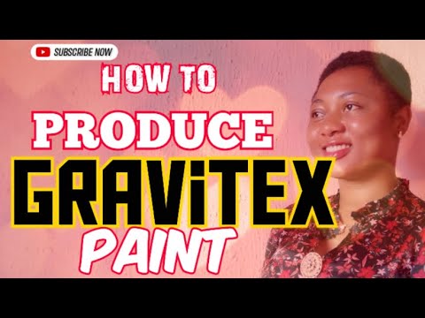 How to produce gravitex paint. Paint production with my students # ...