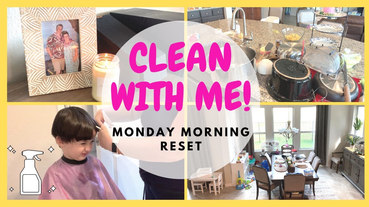 CLEAN WITH ME: MONDAY MORNING RESET: QUICK TIDY - YouTube