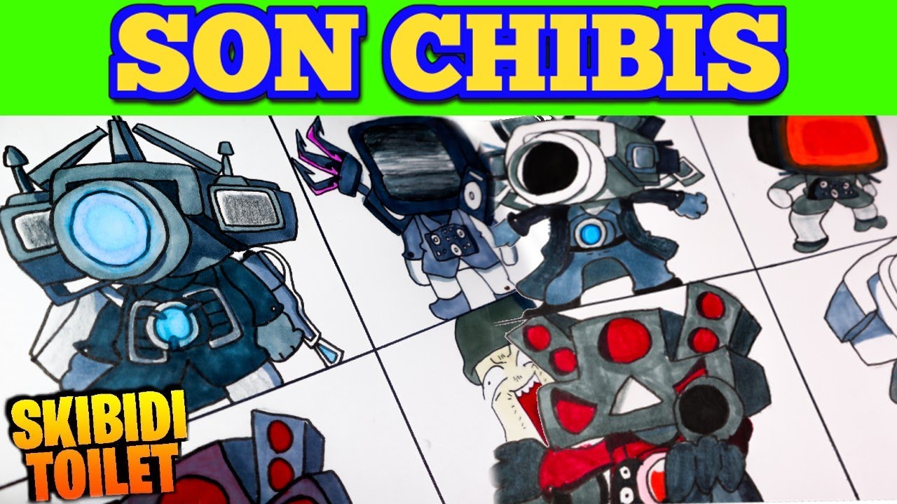 COMO DIBUJAR los personajes Kawaii kibidi Toilet 57/ Chibi Skibidi ...