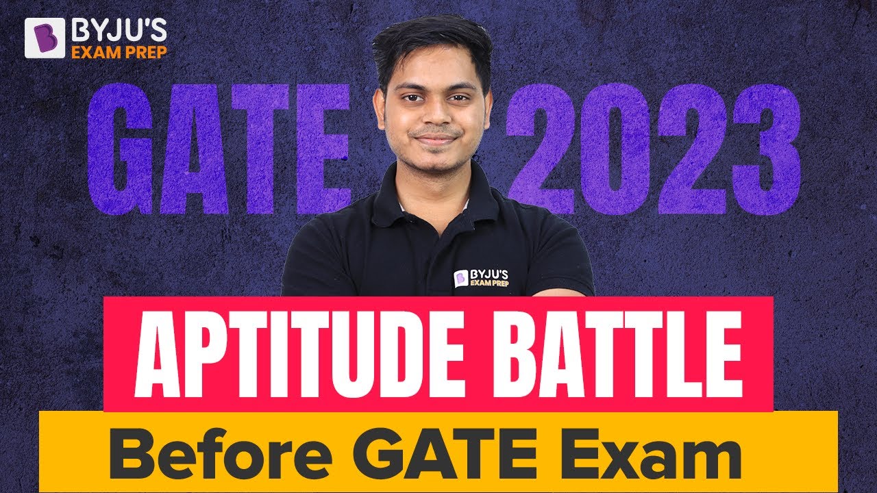 General Aptitude for GATE 2023 | Quantitative Aptitude | GATE Aptitude ...