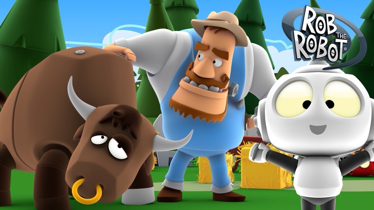 Fun On Farm Planet! 🐮 | Rob The Robot | Preschool Learning - YouTube