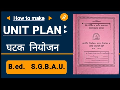 Unit Plan for b.ed | Unit Plan | Unit Plan for b.ed Science - YouTube