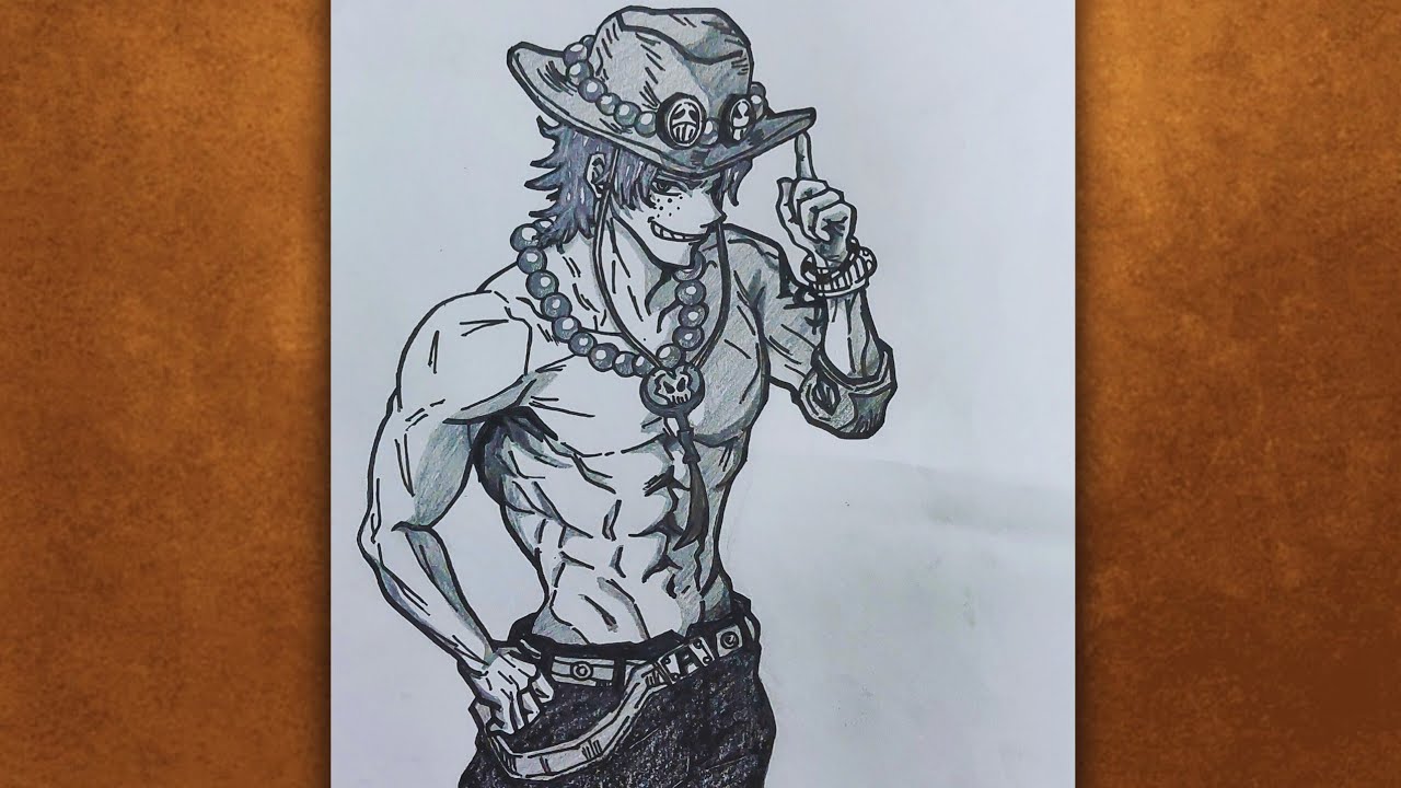 How to draw Portgas D. Ace | One Piece | Anime drawing step by step ...