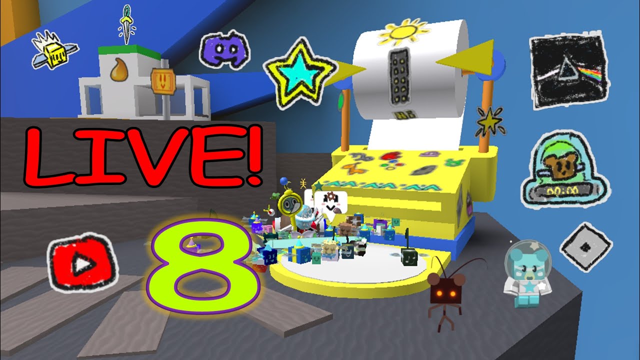 LIVE Sticker Update #8 | BEE SWARM SIMULATOR | Beesmas Prep I Roblox ...