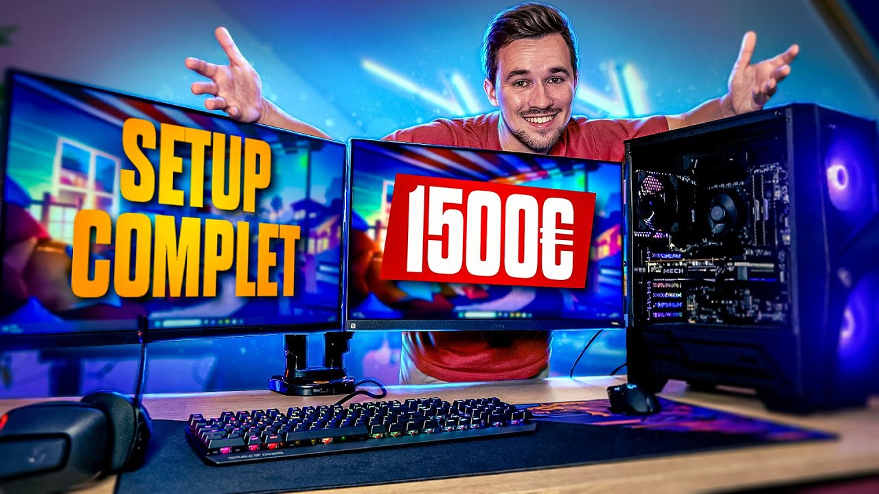 CONSTRUIRE UN SETUP COMPLET AVEC 1500€ (avec PC Gamer) - YouTube
