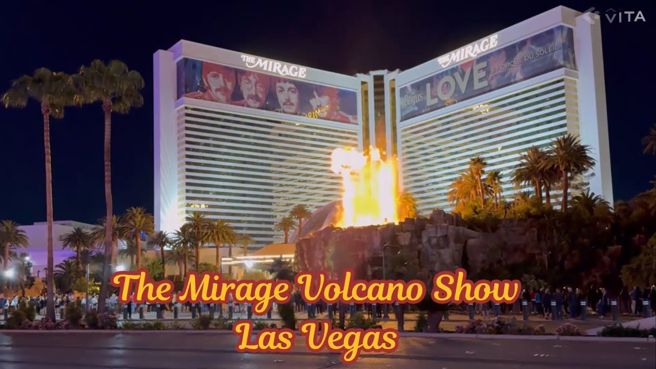 The Mirage Volcano Show in Las Vegas 04.2024 - YouTube