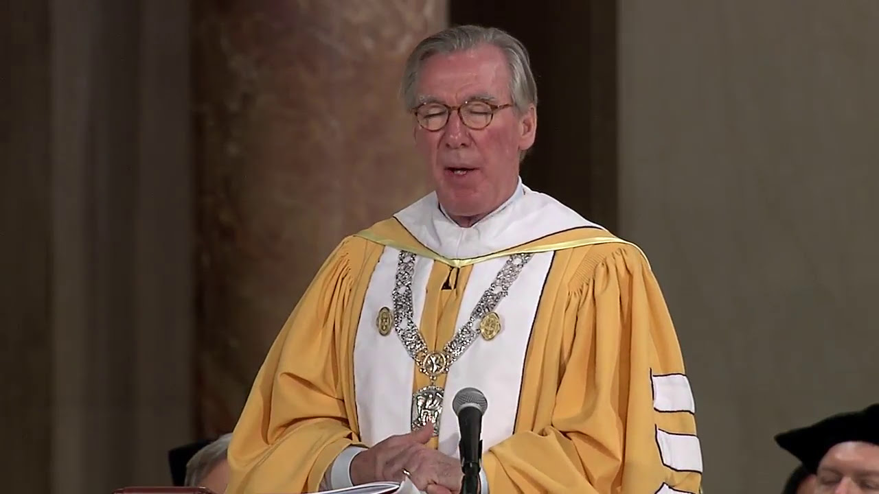Commencement 2017: University President John Garvey Remarks - YouTube