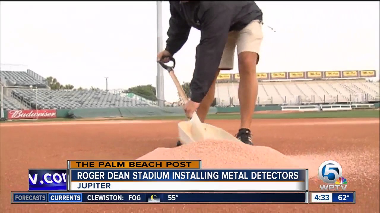 Roger Dean Stadium installing metal detectors - YouTube