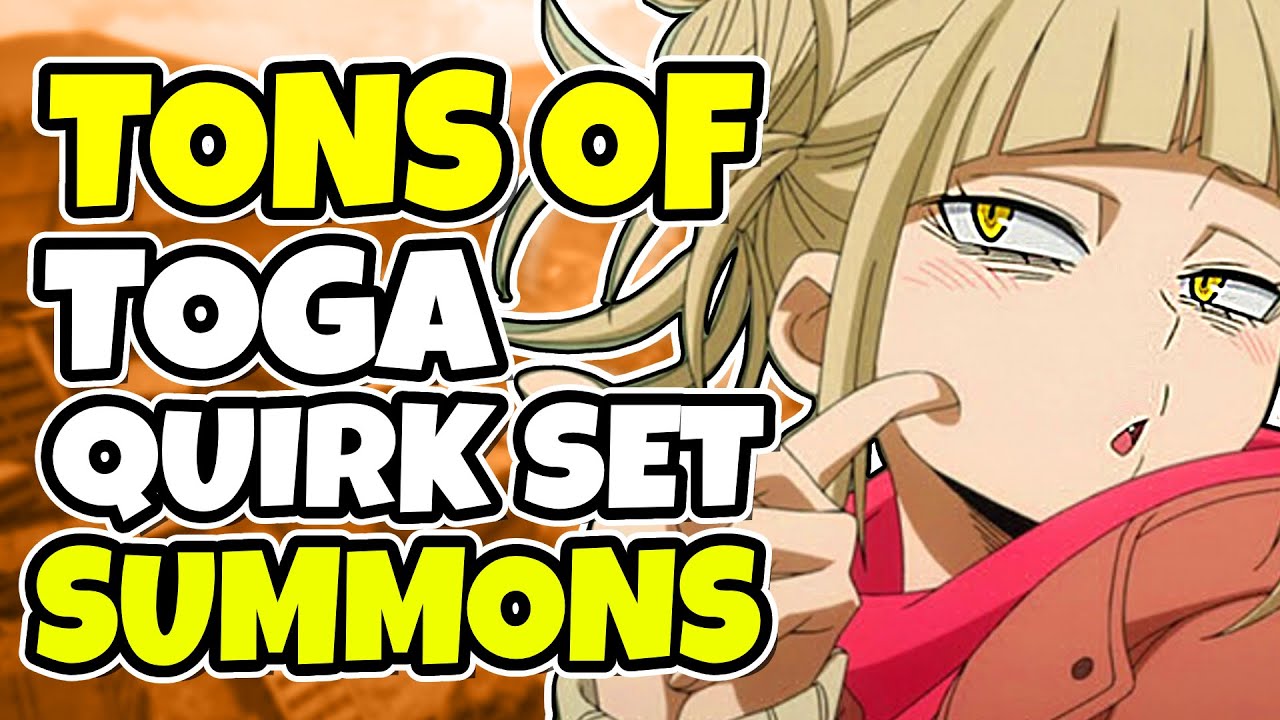 Tons of Toga Quirk Set Summons | My Hero Ultra Rumble - YouTube