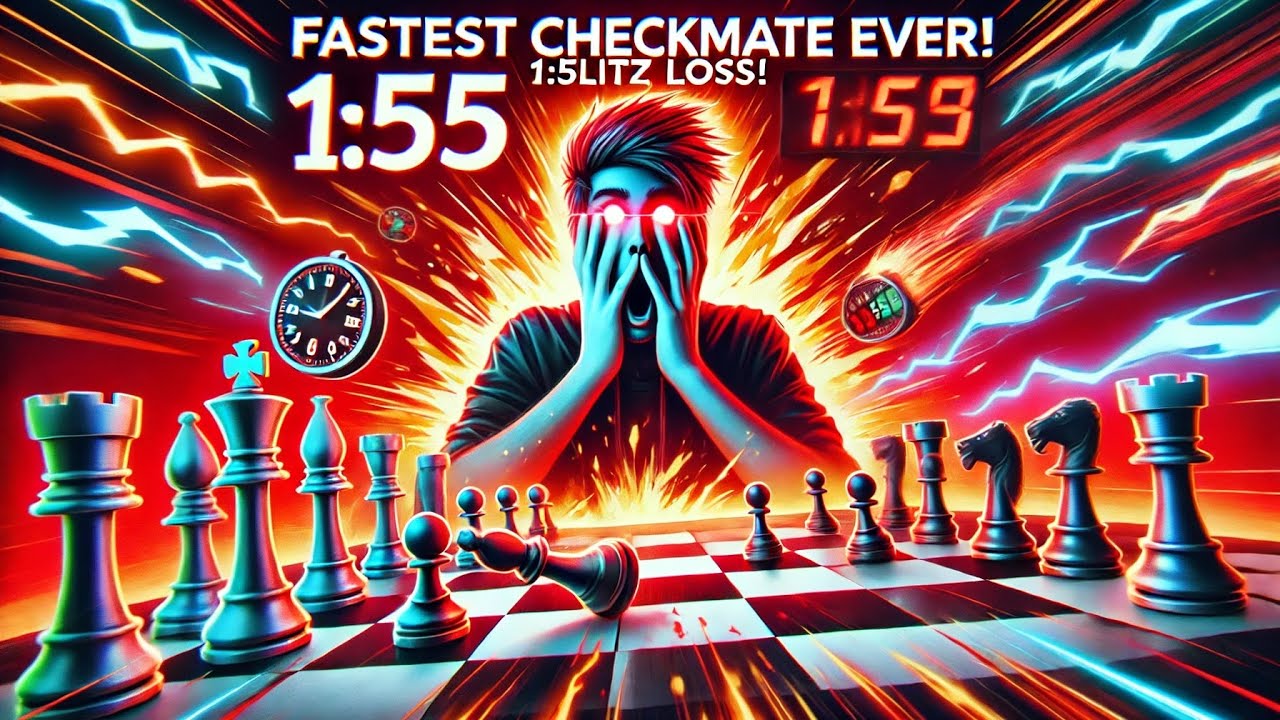 Fastest Checkmate EVER! 1:55 Blitz Loss! - YouTube