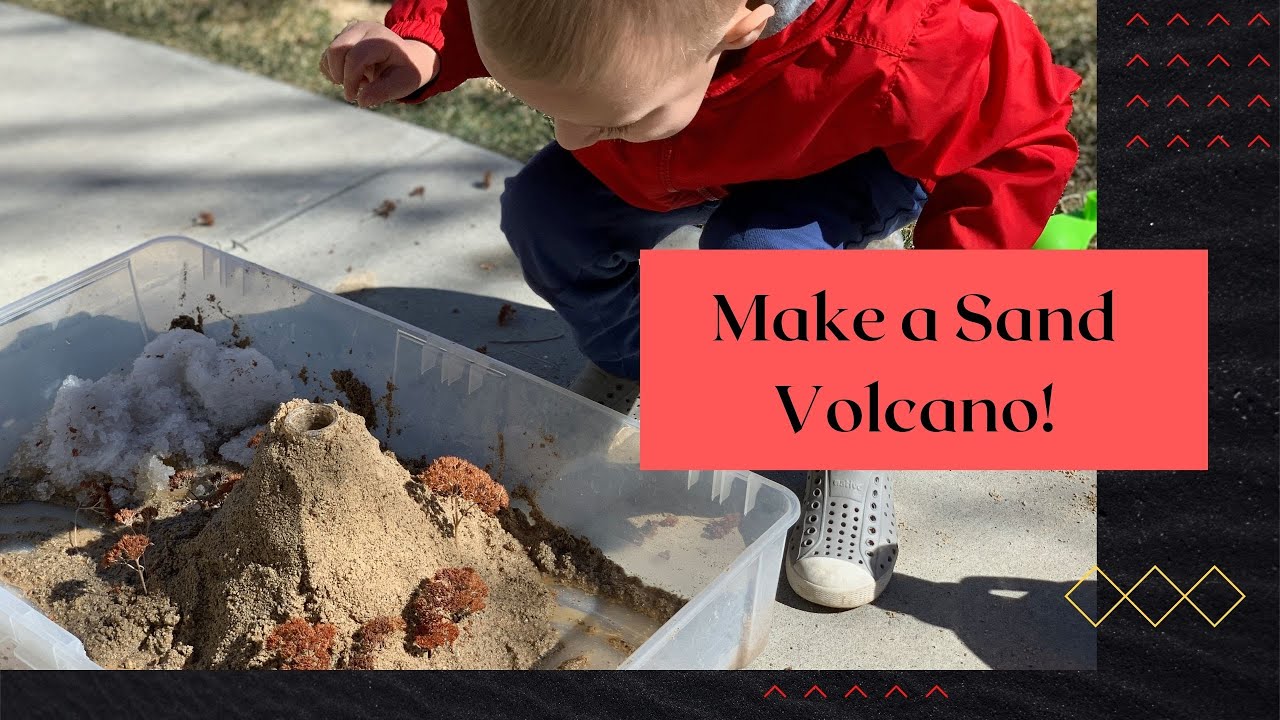Make a Sand Volcano: A Fun STEAM project for little scientists - YouTube