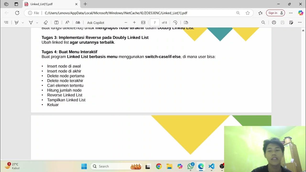 Linked List-Struktur Data Pertemuan 2 - YouTube