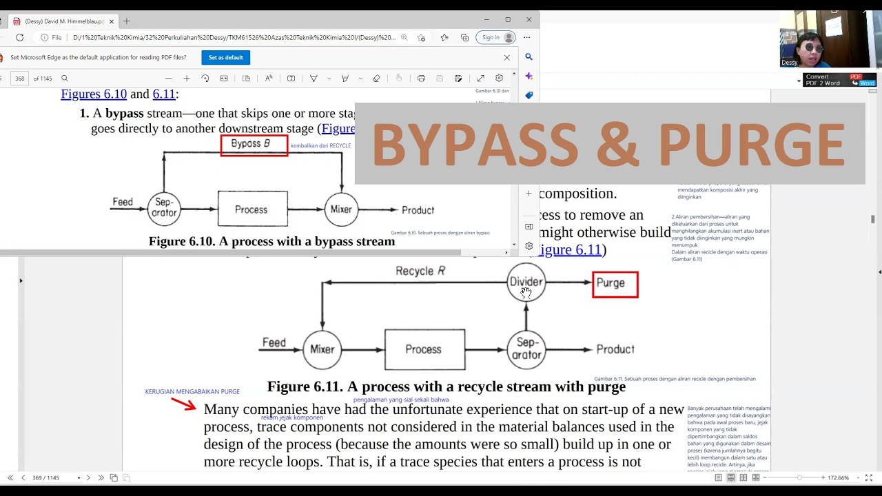 Bypass and purge, example 6.8 bypass calculations - YouTube
