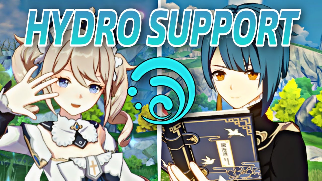 Barbara and Xingqiu Hydro support team (genshin impact) - YouTube