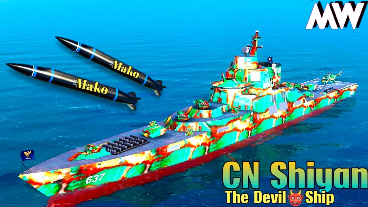 CN Shiyan: The Most Overpowered Ship With 2x Mako Loadout In Modern ...