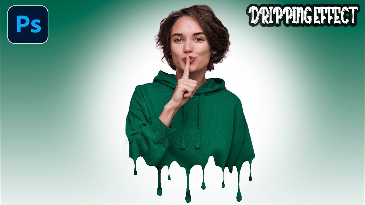 Dripping effect in adobe photoshop - YouTube