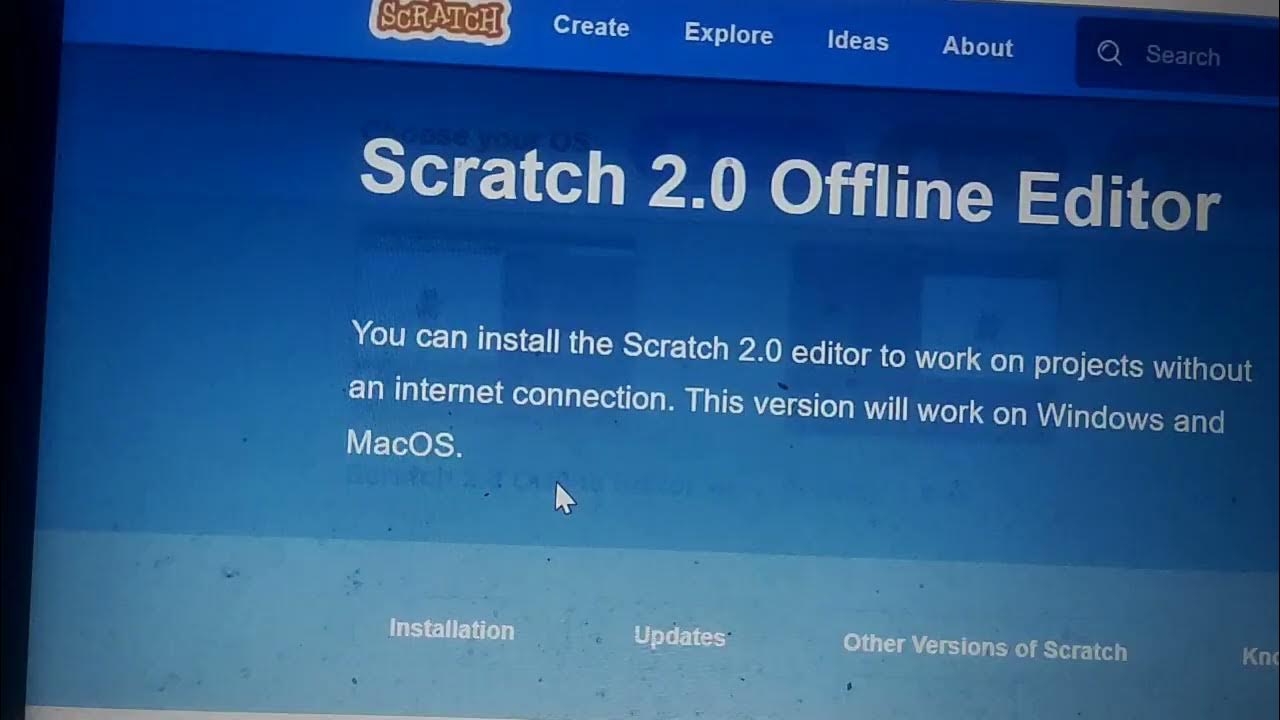 How to download Scratch 2 0 offline editor - YouTube