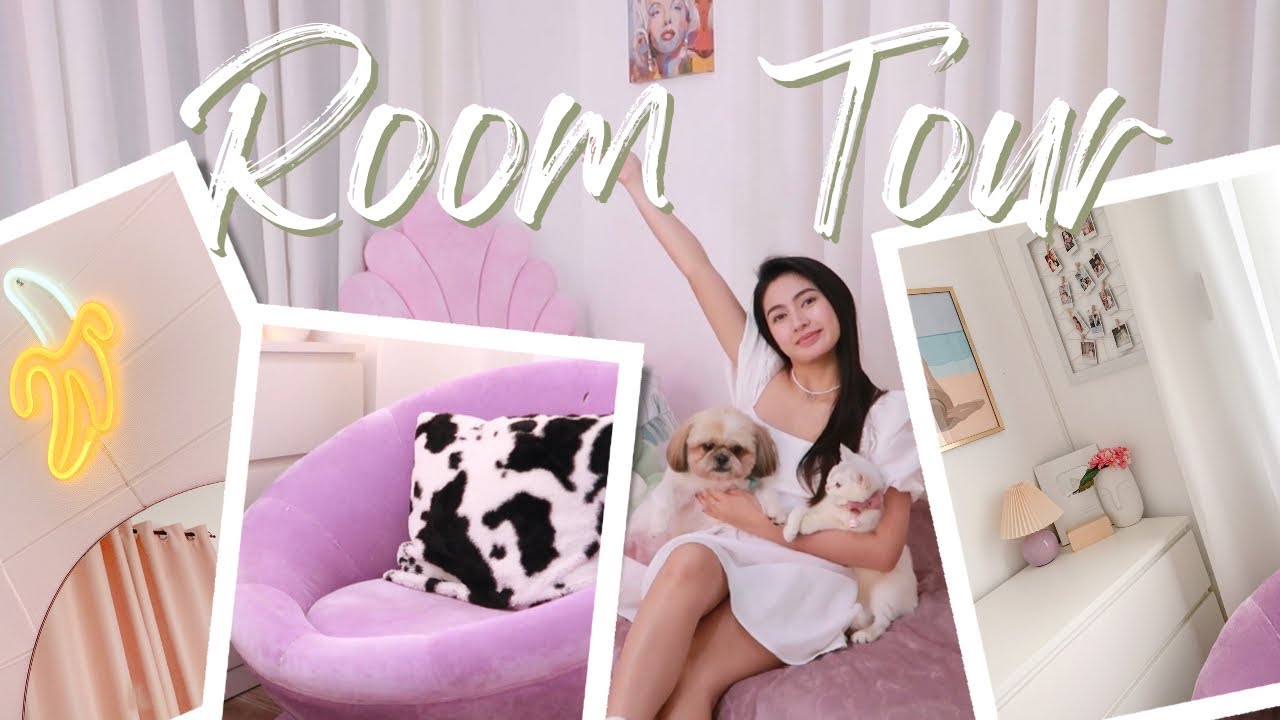 Official Room Tour ( Shopee Finds, Aesthetic, Danish Pastel, Small Room ...