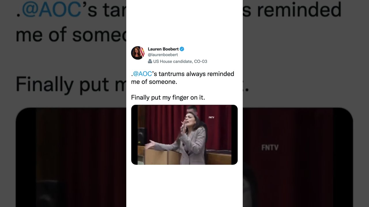 Lauren Boebert DRAGS AOC for her WEIRD "tantrums" - YouTube