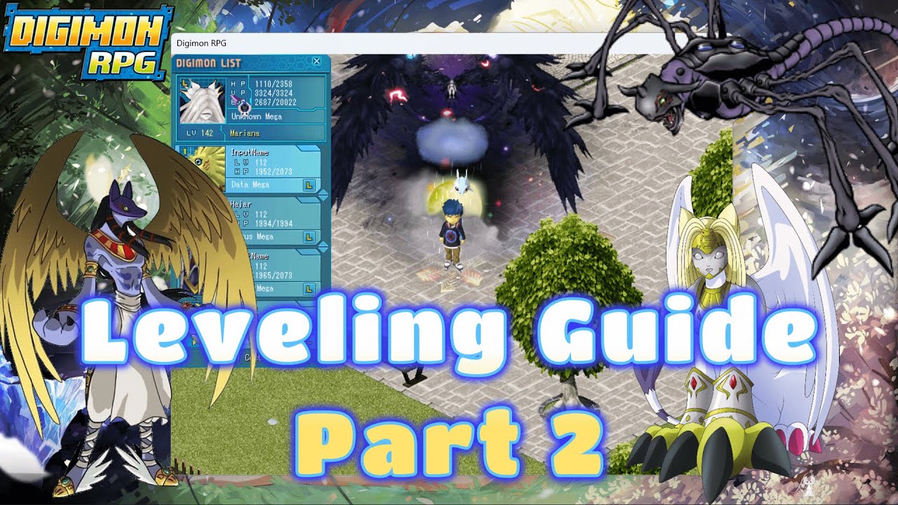 Digimon RPG Online: Leveling Guide easy 100 to 120 - YouTube