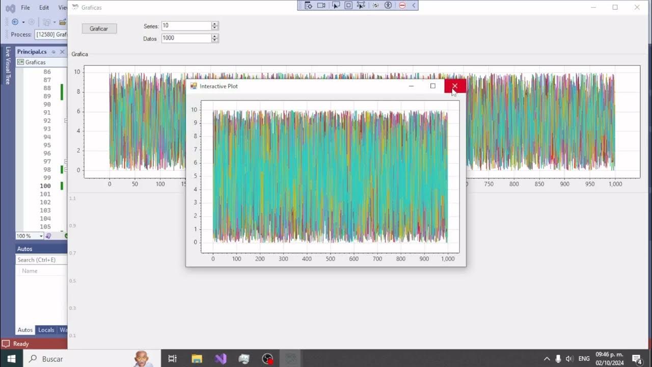 Graficar miles de datos muy rapido en C# - YouTube