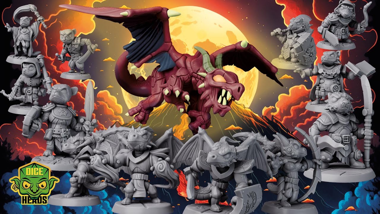 Weasels, Badgers & Epic Dragons... It can only be Dice Heads! 🐉 - YouTube