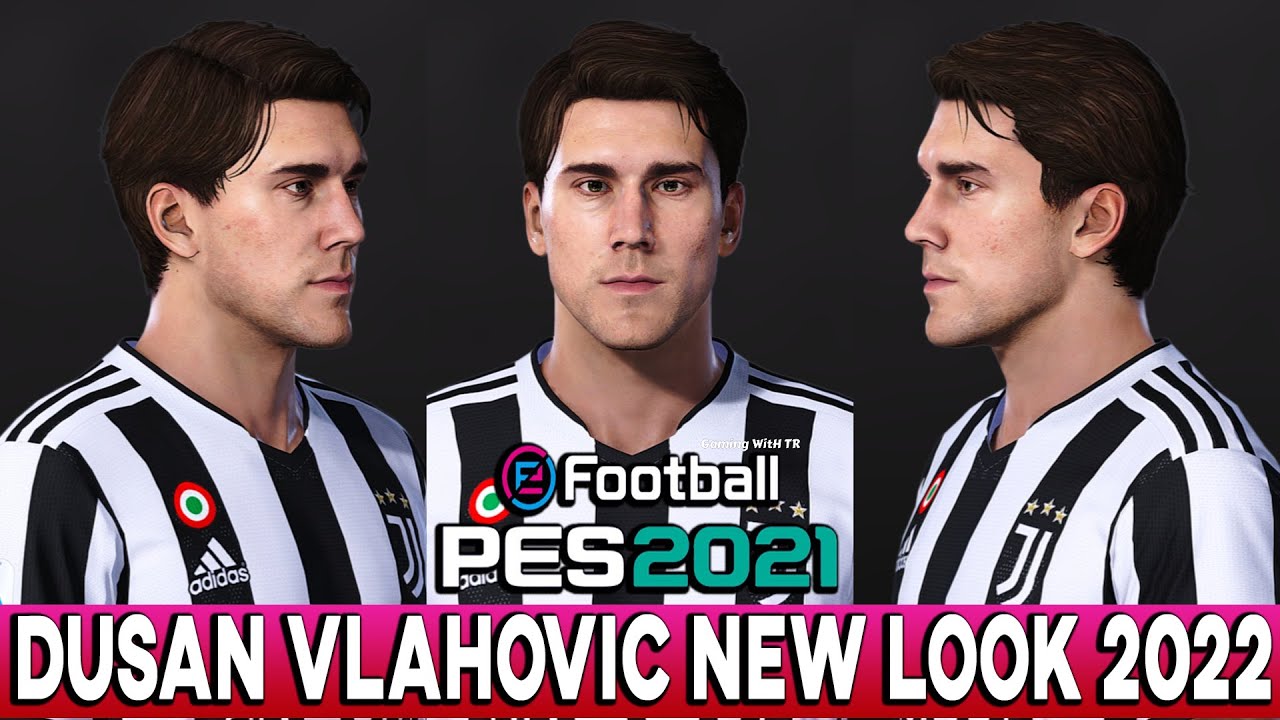 PES 2021 DUSAN VLAHOVIC NEW FACE & HAIRSTYLE - YouTube