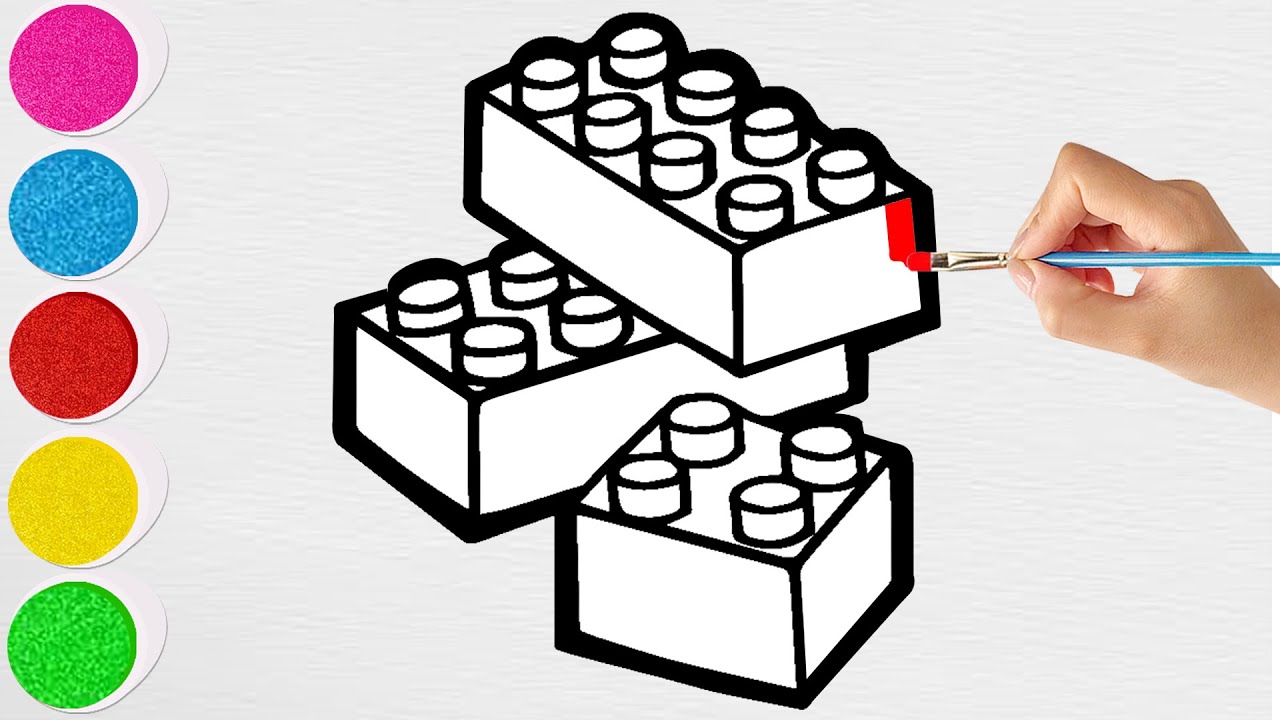 How to Draw Lego Bricks Easy | Step by Step - YouTube