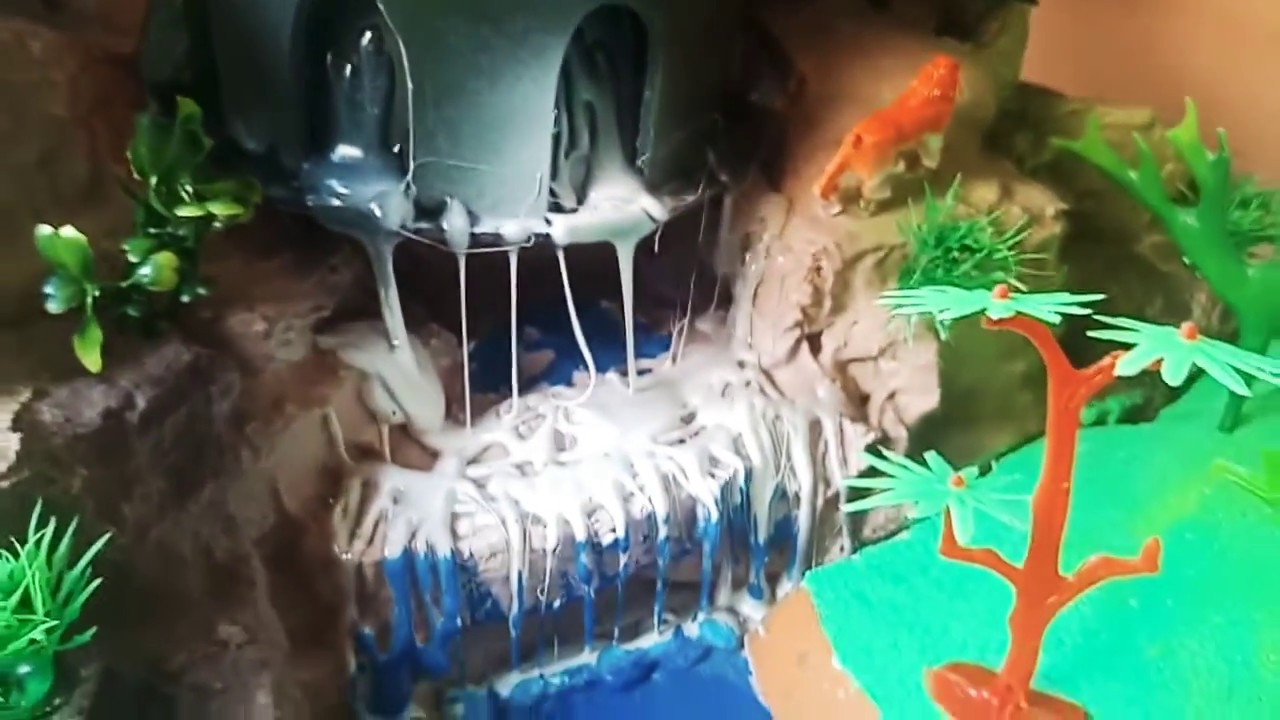 Dam and River model,Senthilkumar school project work - YouTube