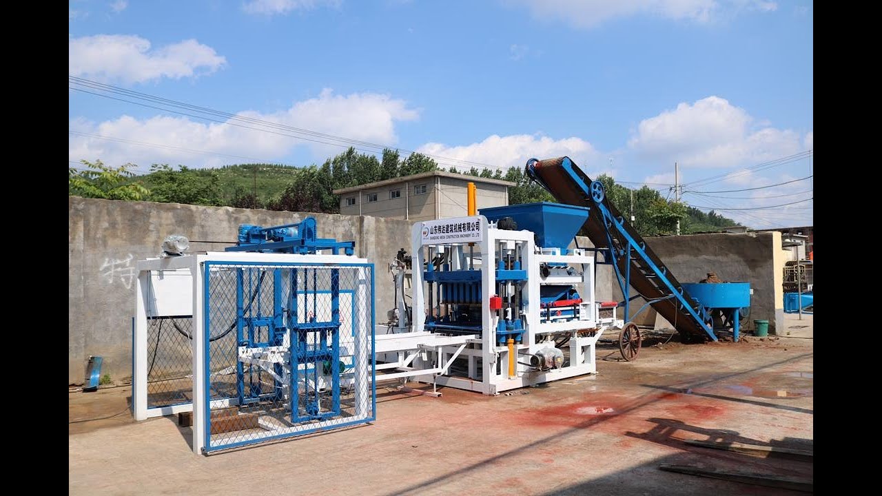QT4-15s full automatic block brick making machine - YouTube